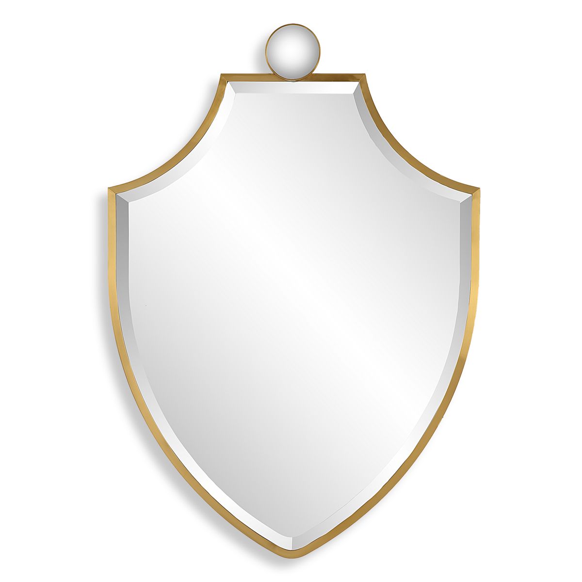 Crestview Gold Shield Mirror – Hill Country Interiors