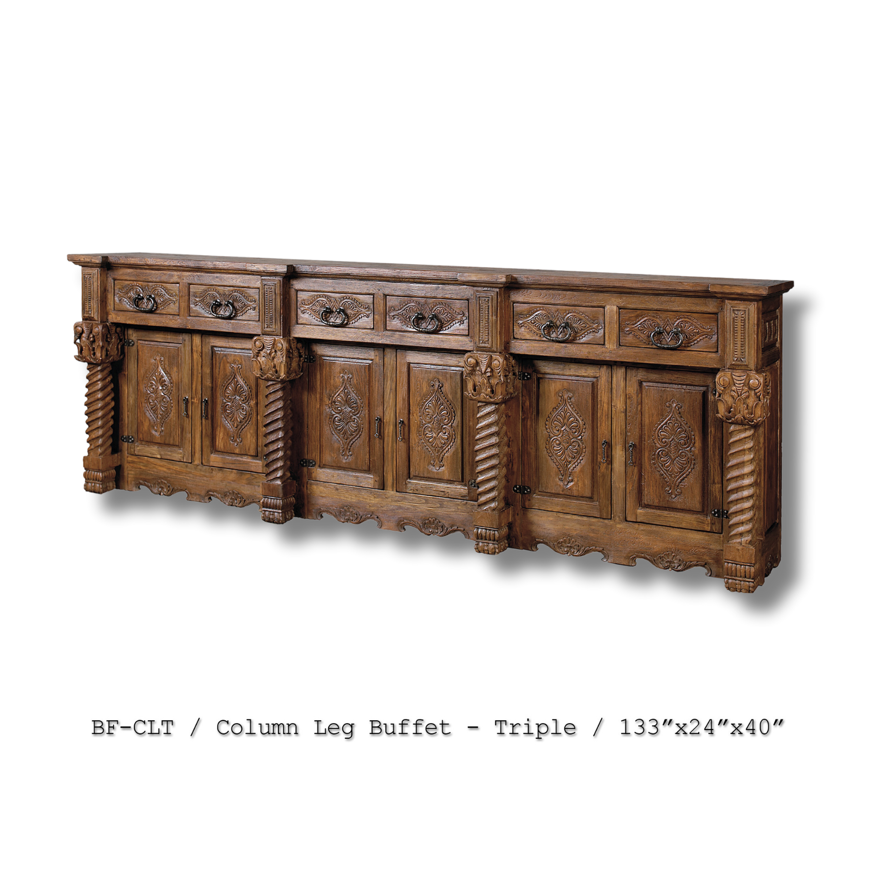 Column Triple Leg Buffet – Hill Country Interiors