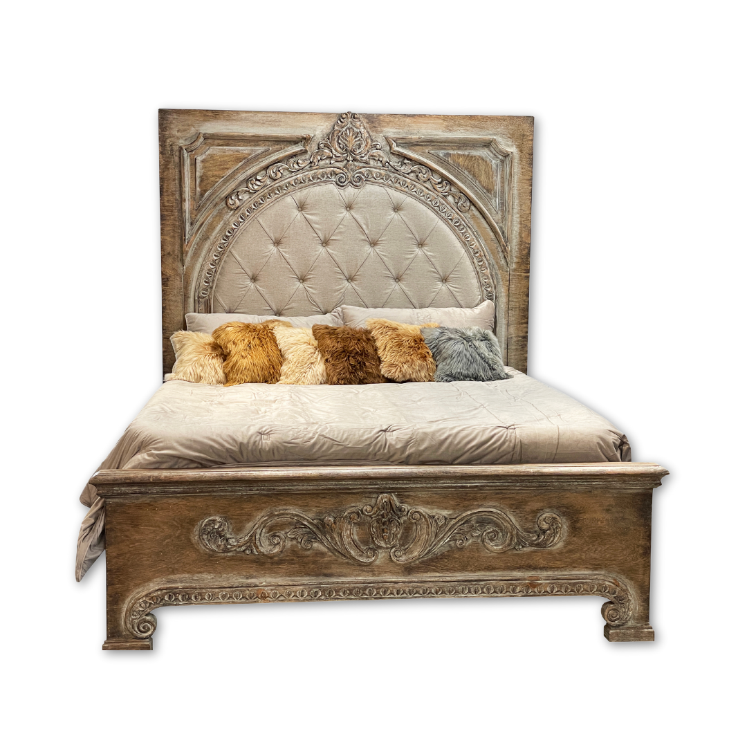 Francesca King Bed In Fairmont Finish – Hill Country Interiors