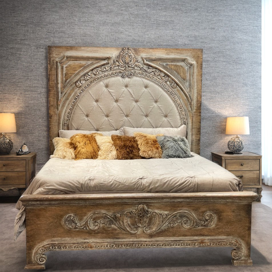 Francesca King Bed In Fairmont Finish – Hill Country Interiors