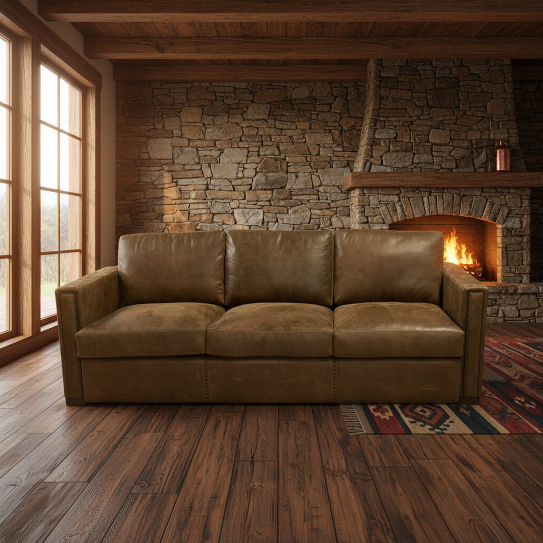 distressed leather sectional sofas